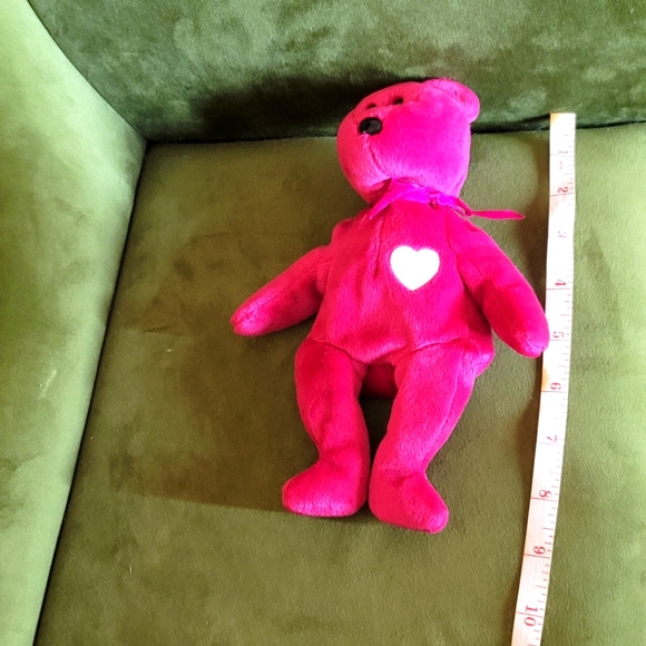 Ty | Toys | Ty Beanie Bear Valentina With A Heart Color Pink 9 Missing ...
